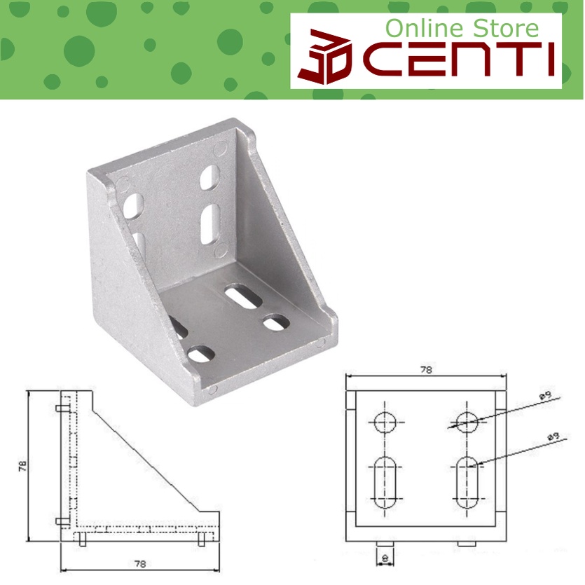 Jual L Shaped Corner 6060 8080 Joint Angle Bracket alumunium profile ...