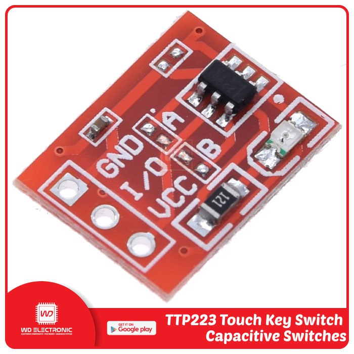 Jual TTP223 Touch Button modules Touch sensor module | Shopee Indonesia