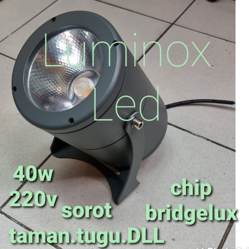 Jual spotlight taman led 40 watt 40w sorot tugu pohon logo 40watt 40 w ...