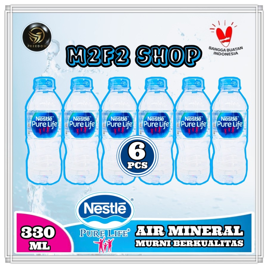 Jual Air Mineral Nestle Pure Life Botol Mini Pet - 330 ml (Kemasan 6 Pcs) | Shopee Indonesia