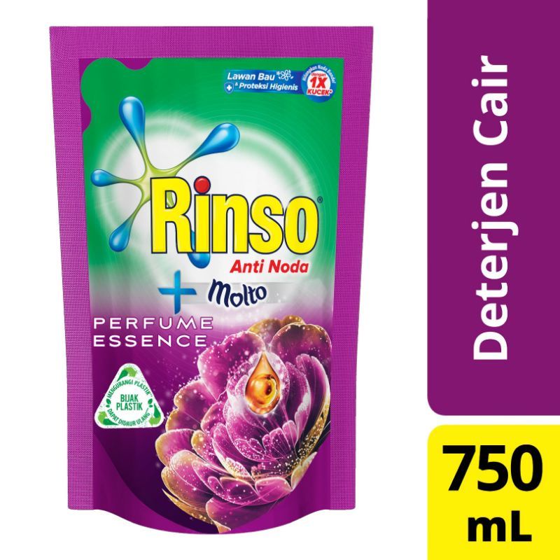 Jual Rinso Molto Deterjen Cair Rose Fresh all varian 750 / 700 Ml ...