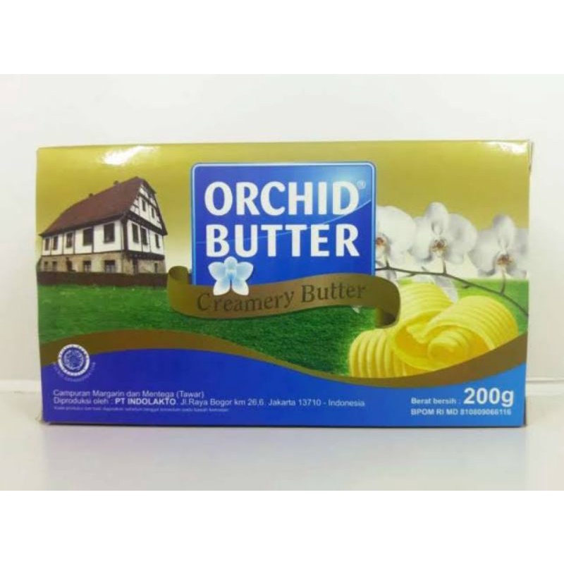 Jual BUTTER UNSALTED ORCHID 200GR | Shopee Indonesia