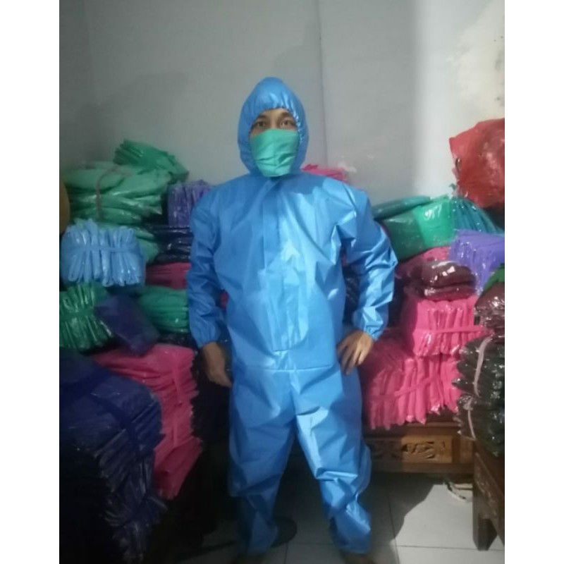 Jual Hazmat APD coverall bahan parasut import | Shopee Indonesia