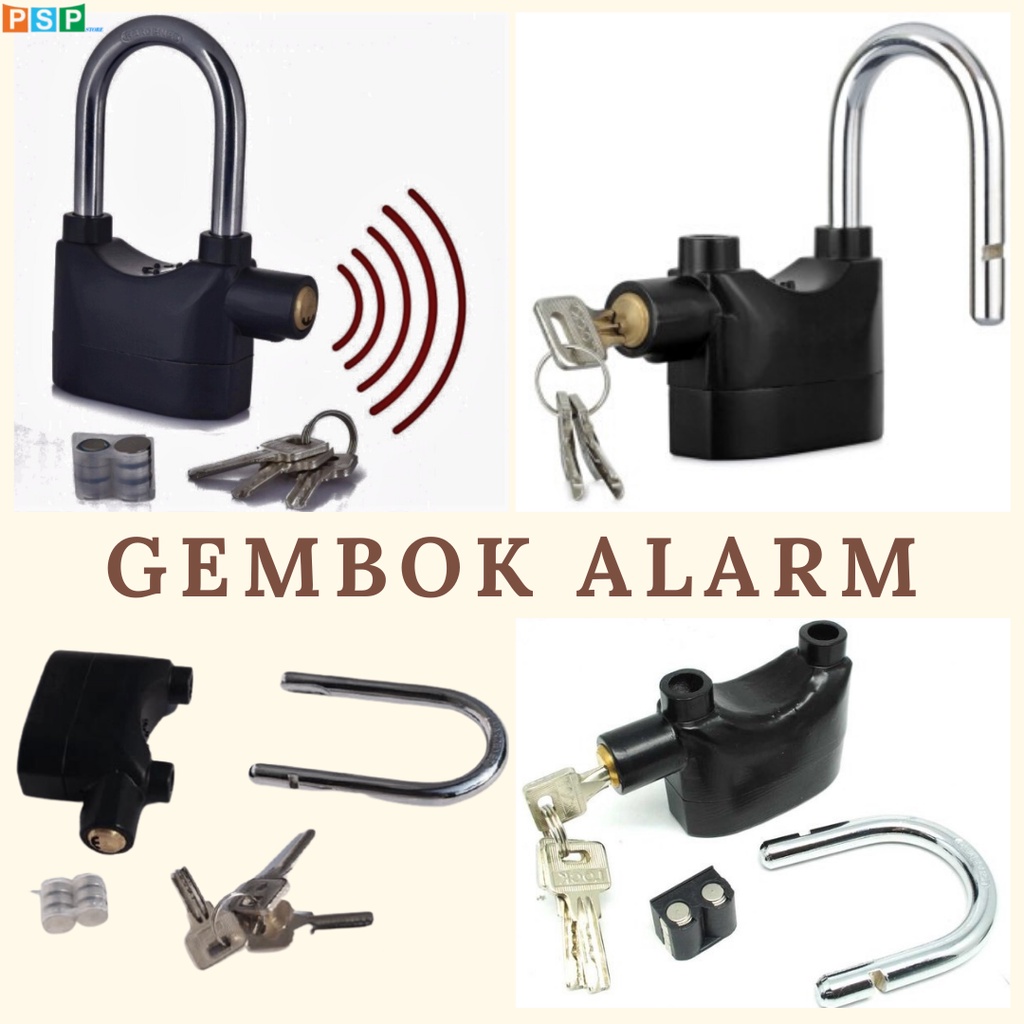 Jual Alarm Lock Anti Maling ( GEMBOK ALARM ) | Shopee Indonesia