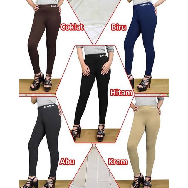 Jual Celana Legging bebe panjang ukuran L bahan spandex rayon | Shopee ...