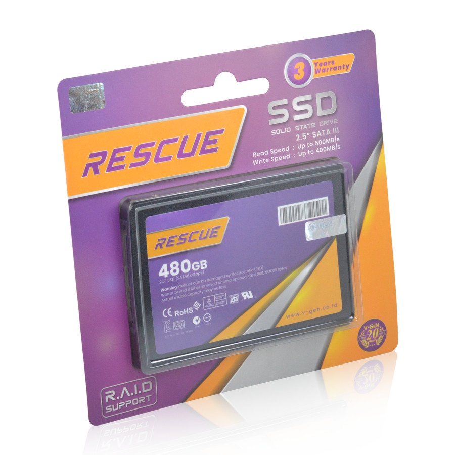 Jual SSD VGeN RESCUE 128GB 256GB 480GB 1TB SATA 2,5" V-GeN + HDD CADDY ...