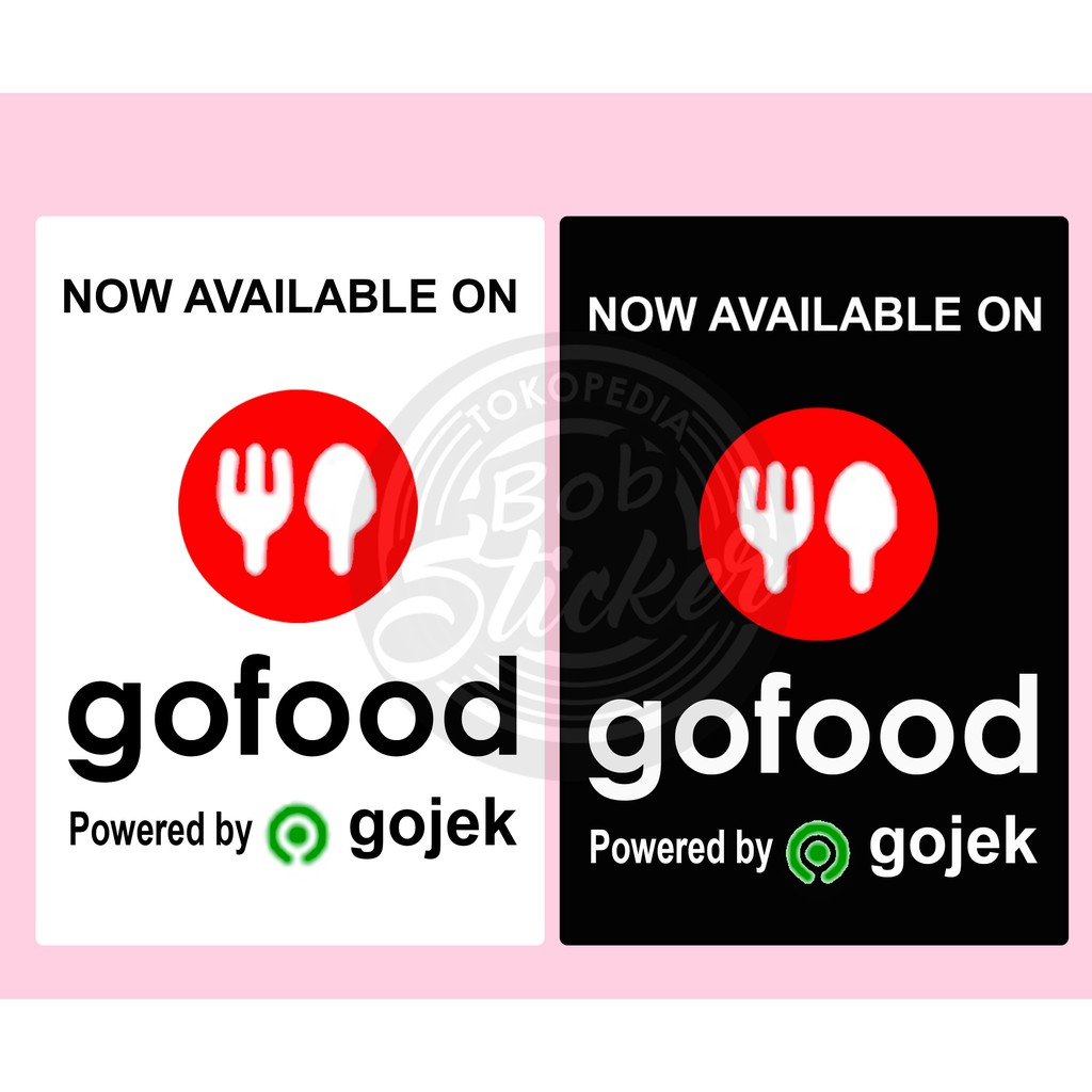 Jual Sticker Go Food vinyl stiker Gofood tahan air 14 x 10 cm | Shopee ...