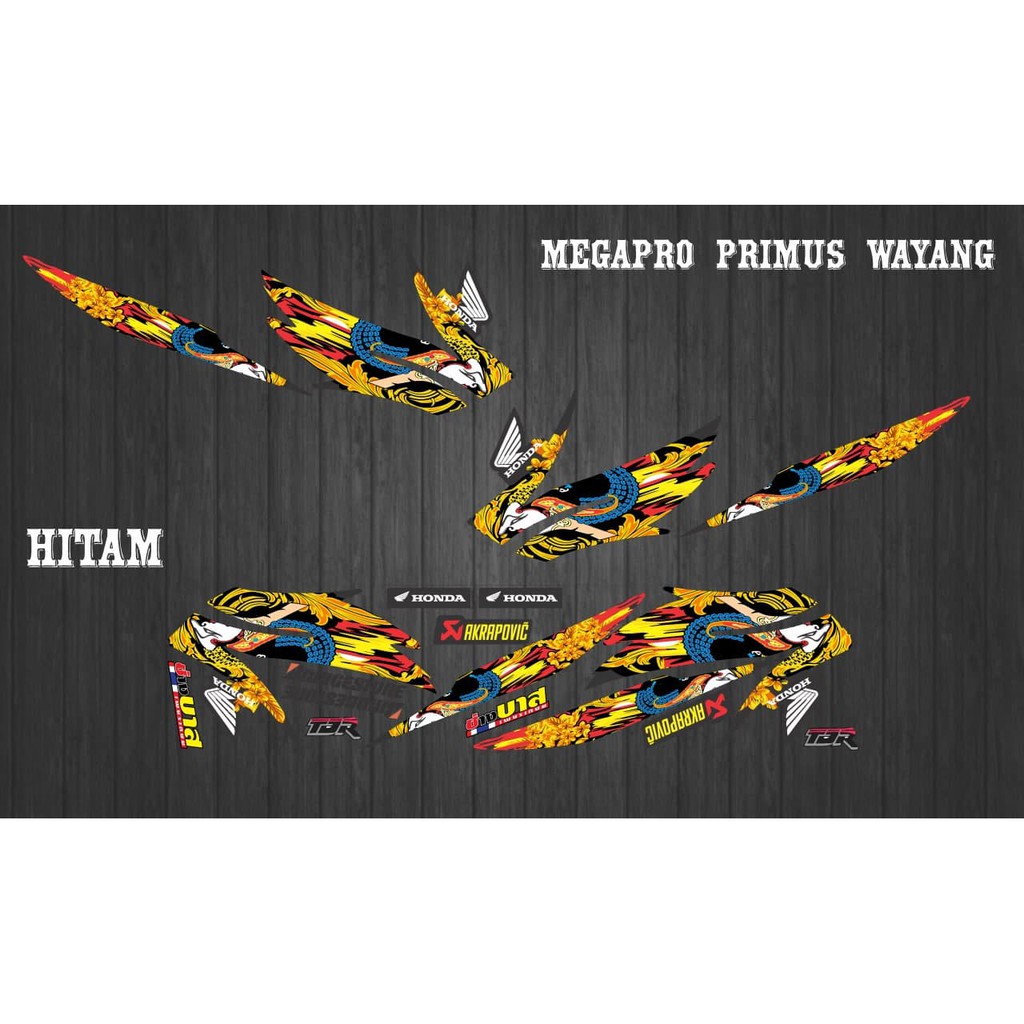 Jual striping stiker decal megapro primus wayang | Shopee Indonesia