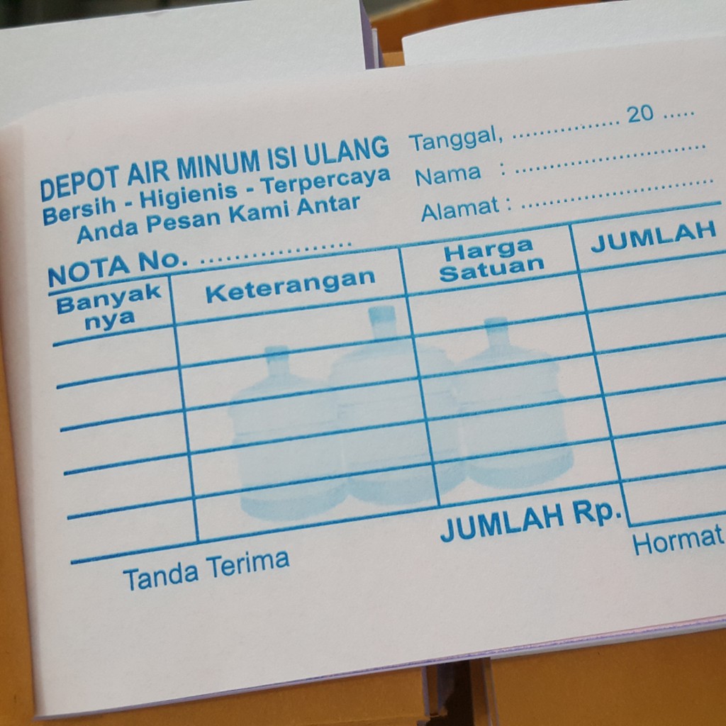 Jual Buku Nota Dua Rangkap Depo Air Minum Isi Ulang | Shopee Indonesia