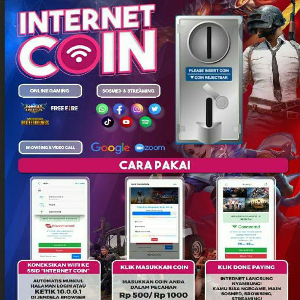 Jual PAKET USAHA WIFI KOIN WIFI COIN HOTSPOT COIN INTERNETCOIN | Shopee ...