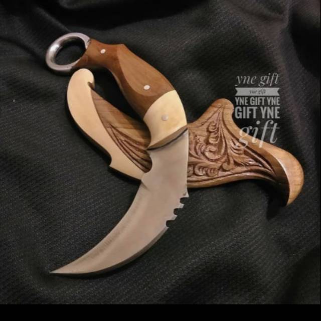 Jual Pisau Kerambit Ukir Batik, Kerambit Lokal, Pisau Tradisional | Shopee Indonesia