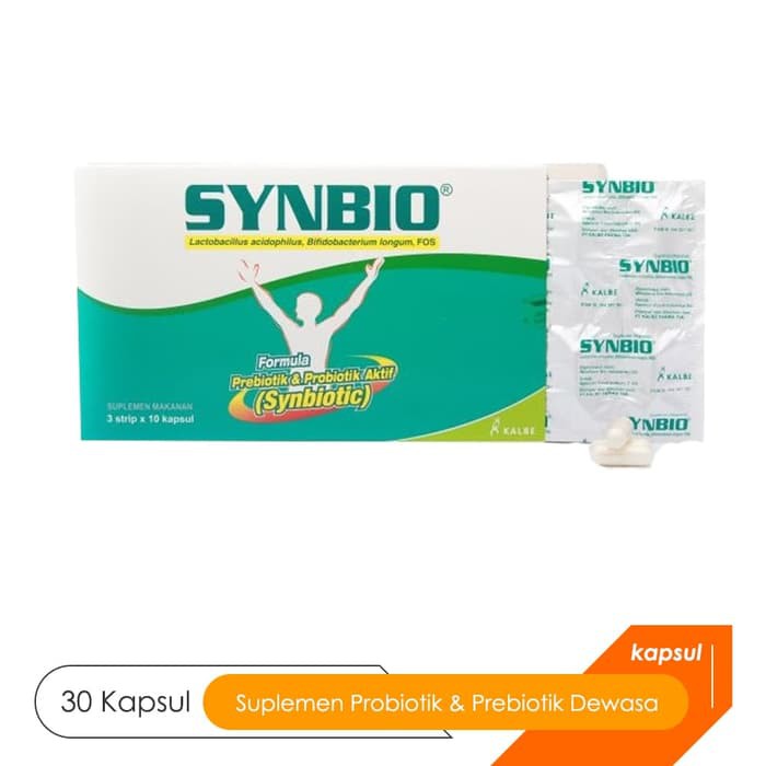 Jual Synbio 30 Kapsul - Suplemen Probiotik Dan Prebiotik Dewasa Lp0293 ...