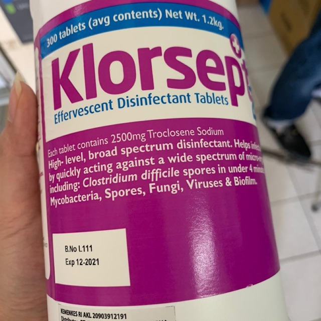 Jual Disinfectant / Disinfektan Tablet Klorsept | Shopee Indonesia