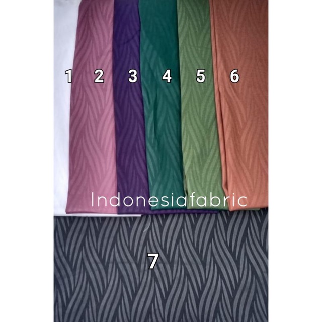 Jual Kain bahan meteran Wolfis Wolvis Woolpeach embos emboss motif ...