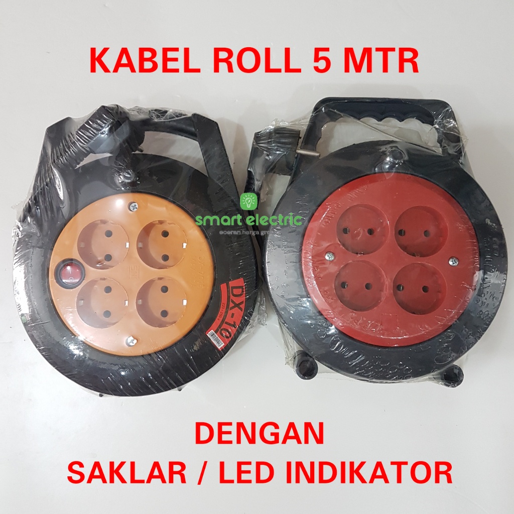 Jual Kabel Roll 5M Stop Kontak Sambungan Colokan Kabel Box Cok Sambung ...