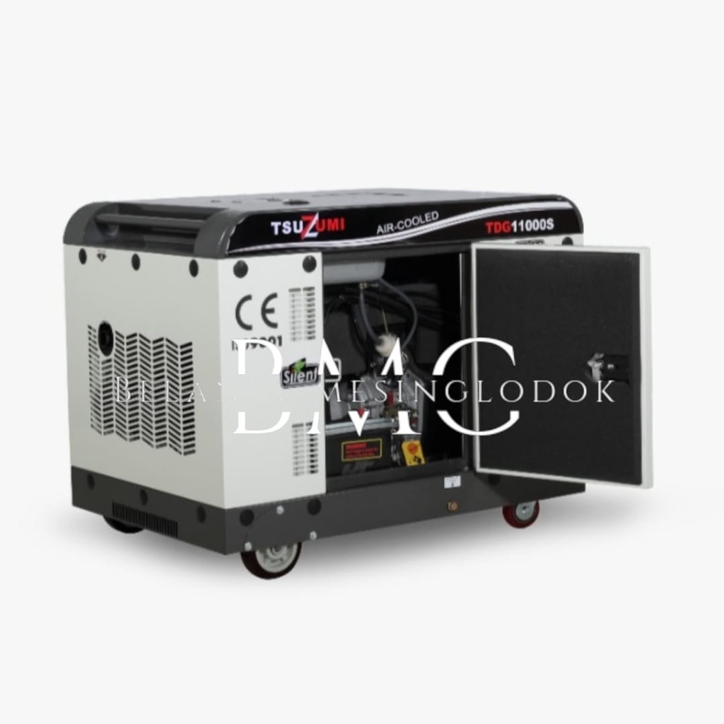 Jual GENSET SILENT DIESEL SOLAR 8000 WATT 10 KVA 1 PHASE TSUZUMI JAPAN GENERATOR TDG 11000 S ...