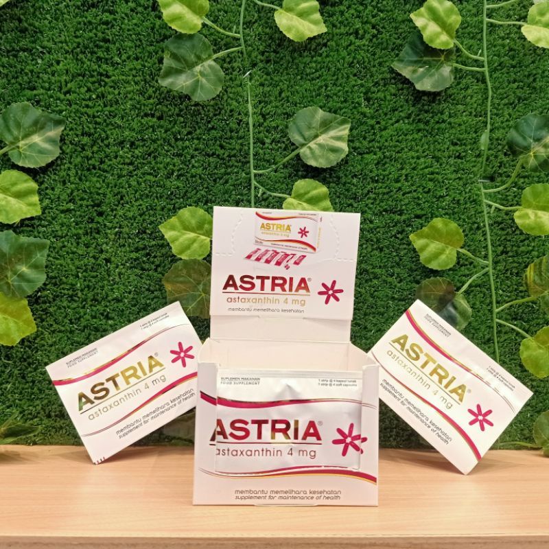 Jual ASTRIA astaxanthin 4mg Catch Cover 1strip(4kapsul) | Shopee Indonesia