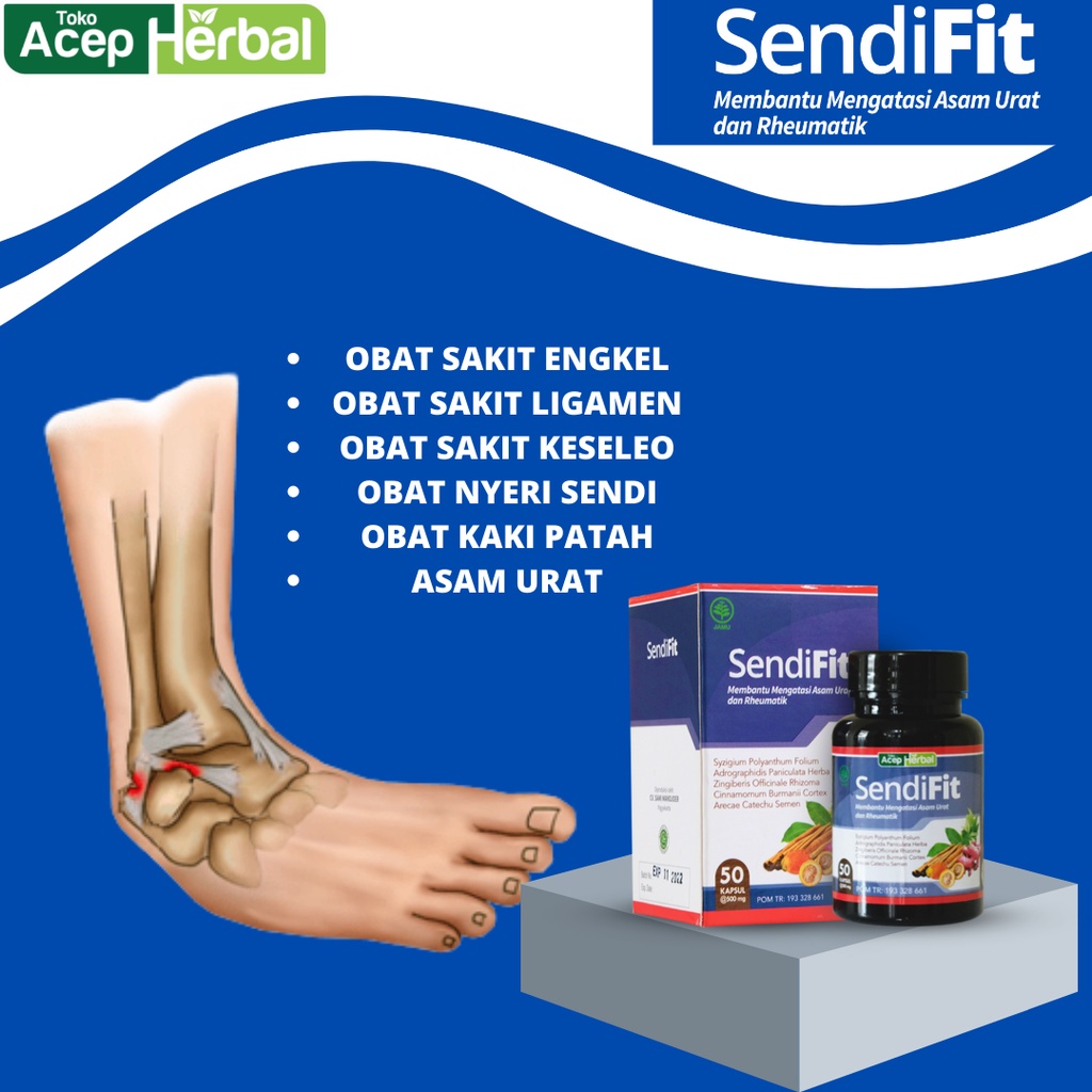 Jual OBAT ENGKEL KAKI KESELEO LIGAMEN ASAM URAT NYERI OTOT PEGAL LINU ...