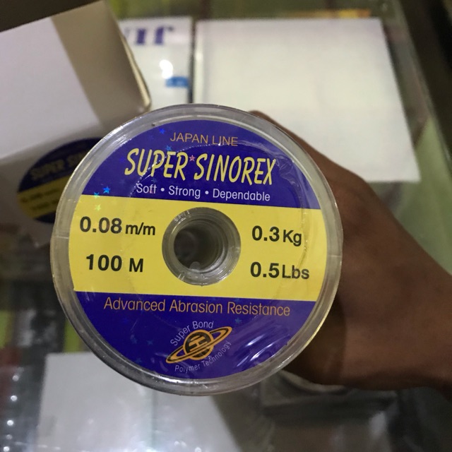 Jual Senar Super Sinorex 0.08 - 0.40 Panjang 100m | Shopee Indonesia