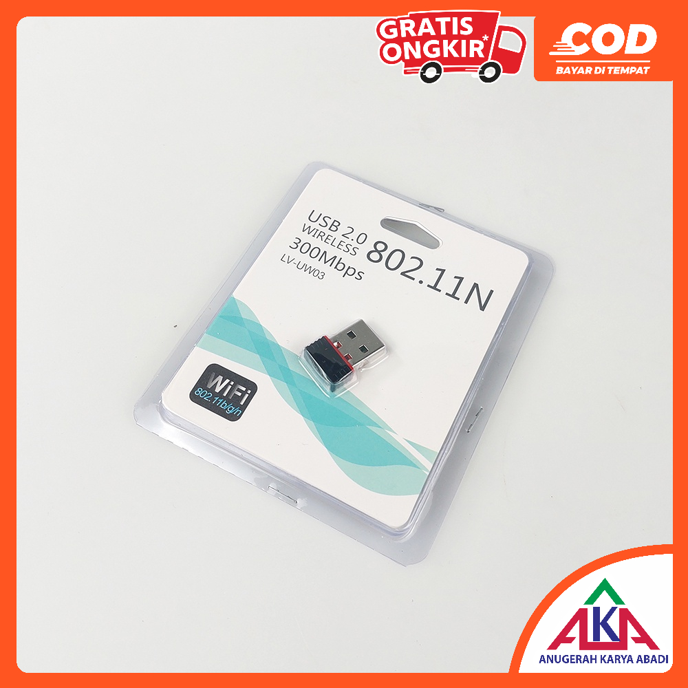 Jual KexTech Dongle Wifi USB Wireless Adaptor 300Mbps (Realtek RTL8188) - LV-UW03 | Shopee Indonesia