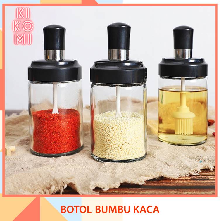 Jual 250ML Botol Bumbu Dapur / BUMBU BOTOL KACA MADU , MINYAK , BUMBU ...