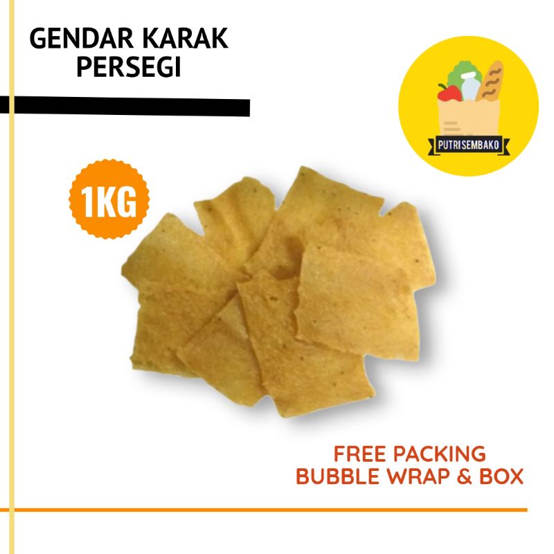 Jual KERUPUK GENDAR KARAK PULI 1KG MENTAH | Shopee Indonesia