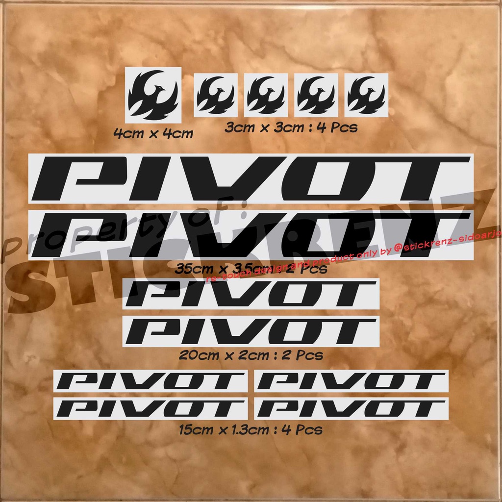 Jual Cutting Sticker Stiker Frame Sepeda Roadbike Pivot 01 Custom ...