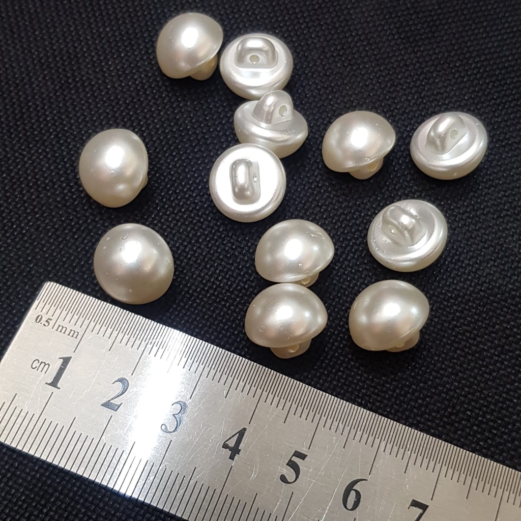 Jual Kancing Hias/Kancing Jamur Mutiara Broken White 10m/Bahan ...