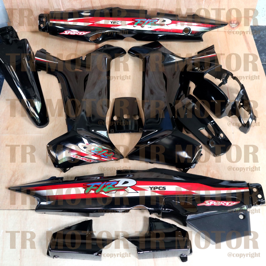 Jual Cover Body Fizr Full Set Hitam 1997 Merah Full Set Halus Cover ...