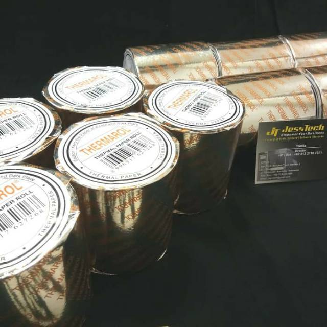 Jual ROLL PAPER KASIR KERTAS THERMAL 80X80 STRUK KASIR 8X8CM 8080 ...