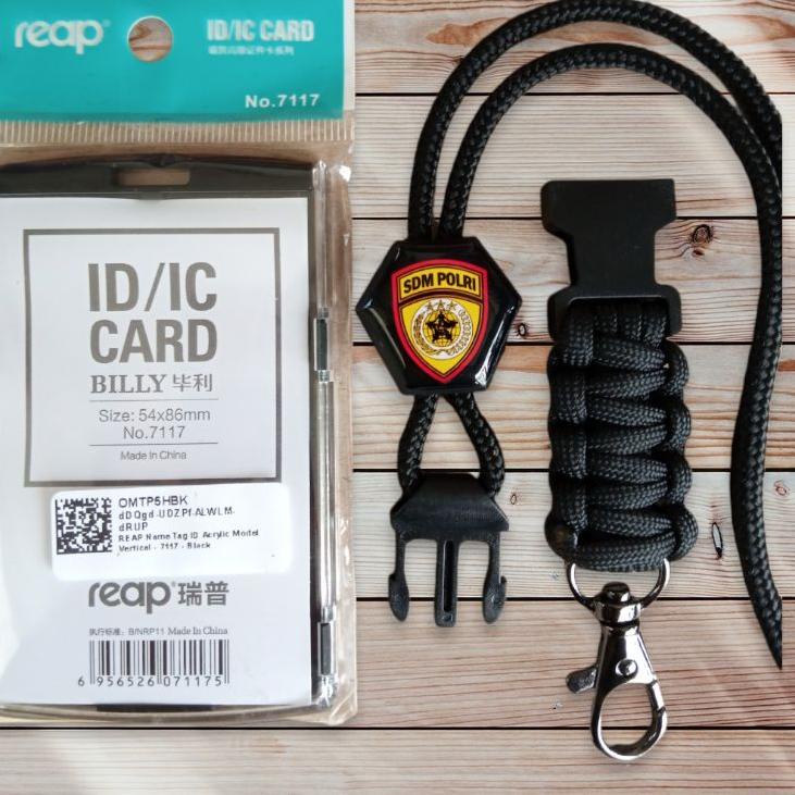 Jual LANGSUNG KIRIM.. LANYARD ID CARD KEPOLISIAN LOGO SDM POLRI ...