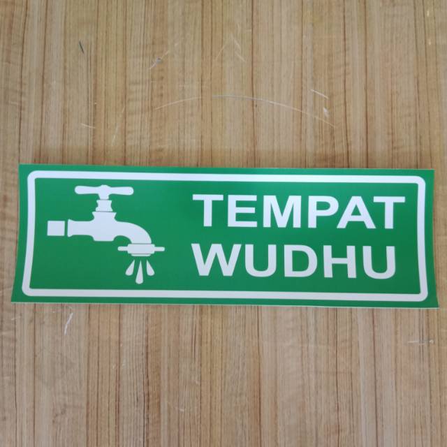 Jual Stiker K3 rambu safety. Tempat wudhu. UK 10x30cm | Shopee Indonesia