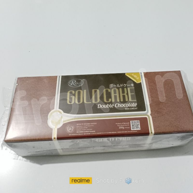 Jual Gold cake rious double choco 200gr - frozen food murah | Shopee ...