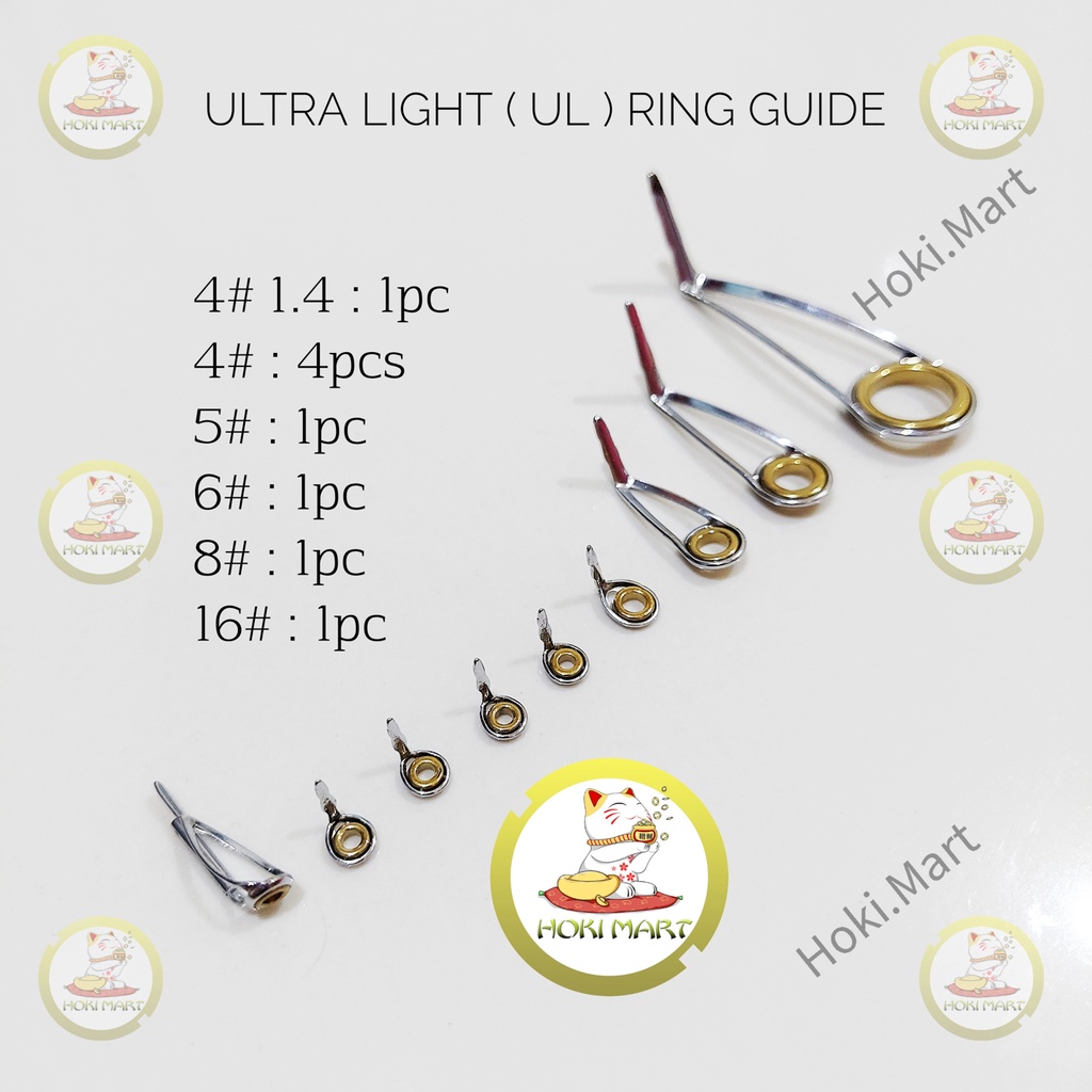 Jual Ring guide / cincin set GOLD pancing Ultra Light ( UL ) untuk ...