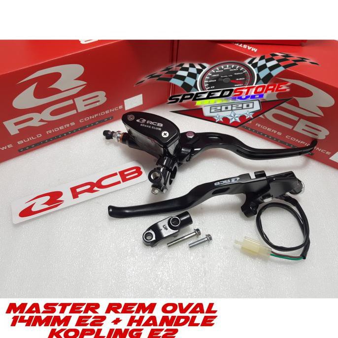 Jual master rem rcb 14mm kanan e2 tabung oval kiri kopling set rcb e2 | Shopee Indonesia