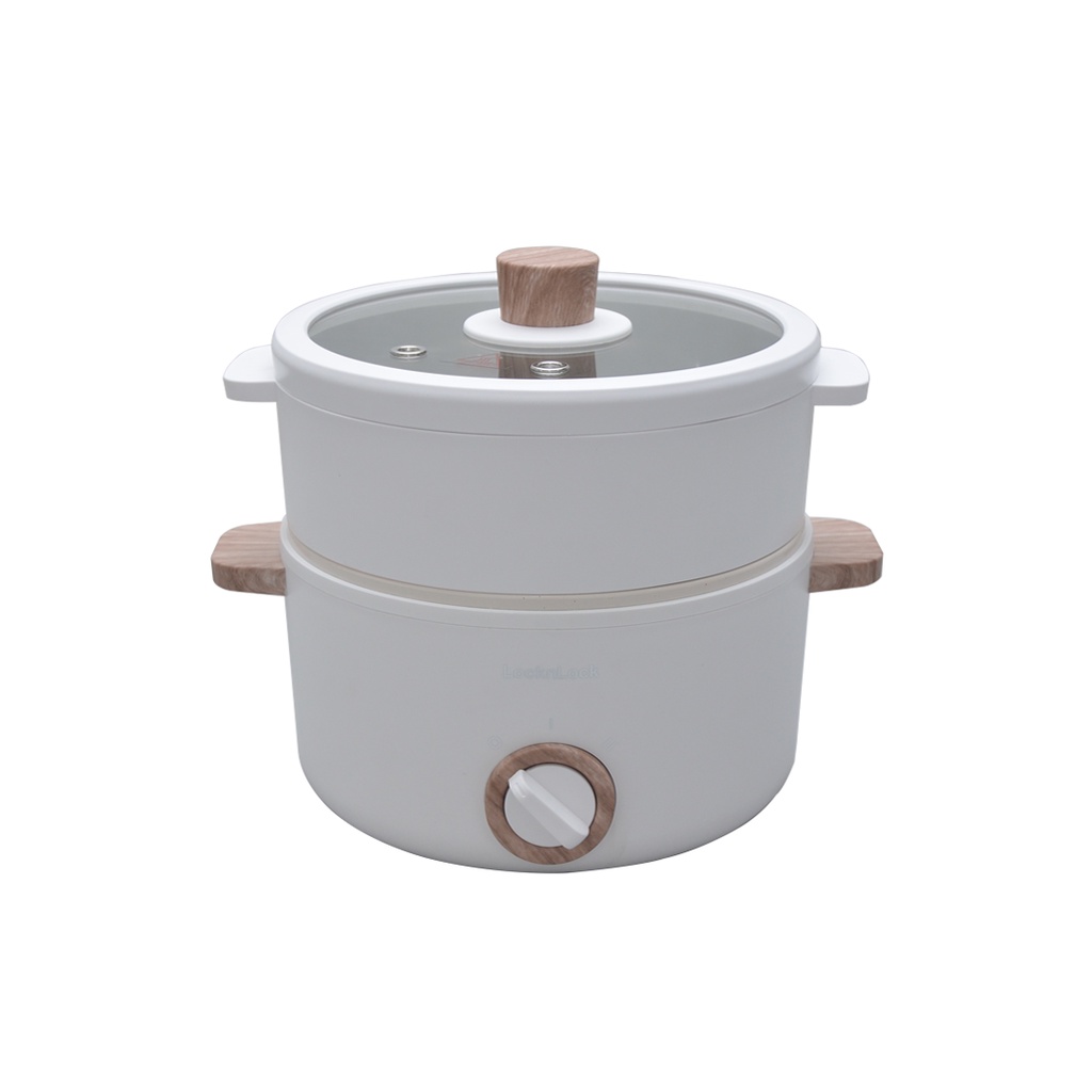 Jual LocknLock Ceramic Multi Cooker 1.5L - EJP129WHT | Shopee Indonesia