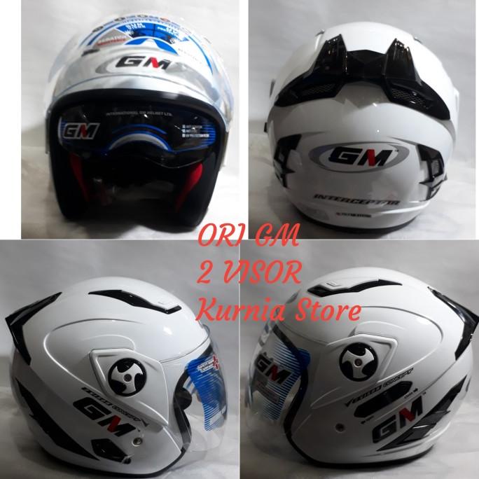 Jual Helm Gm Interceptor Helm Gm 2 Visor Hgm2164 | Shopee Indonesia