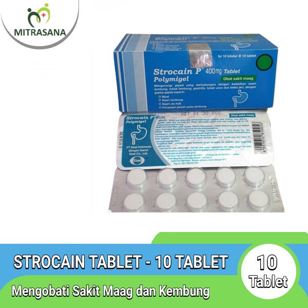 Jual Strocain P 400mg 10 Tablet - Mengobati Gangguan Lambung | Shopee ...