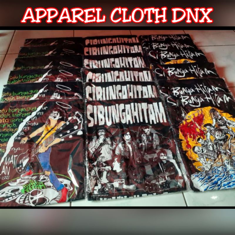 Jual KAOS TSHIRT SI BUNGA HITAM PUNK | Shopee Indonesia