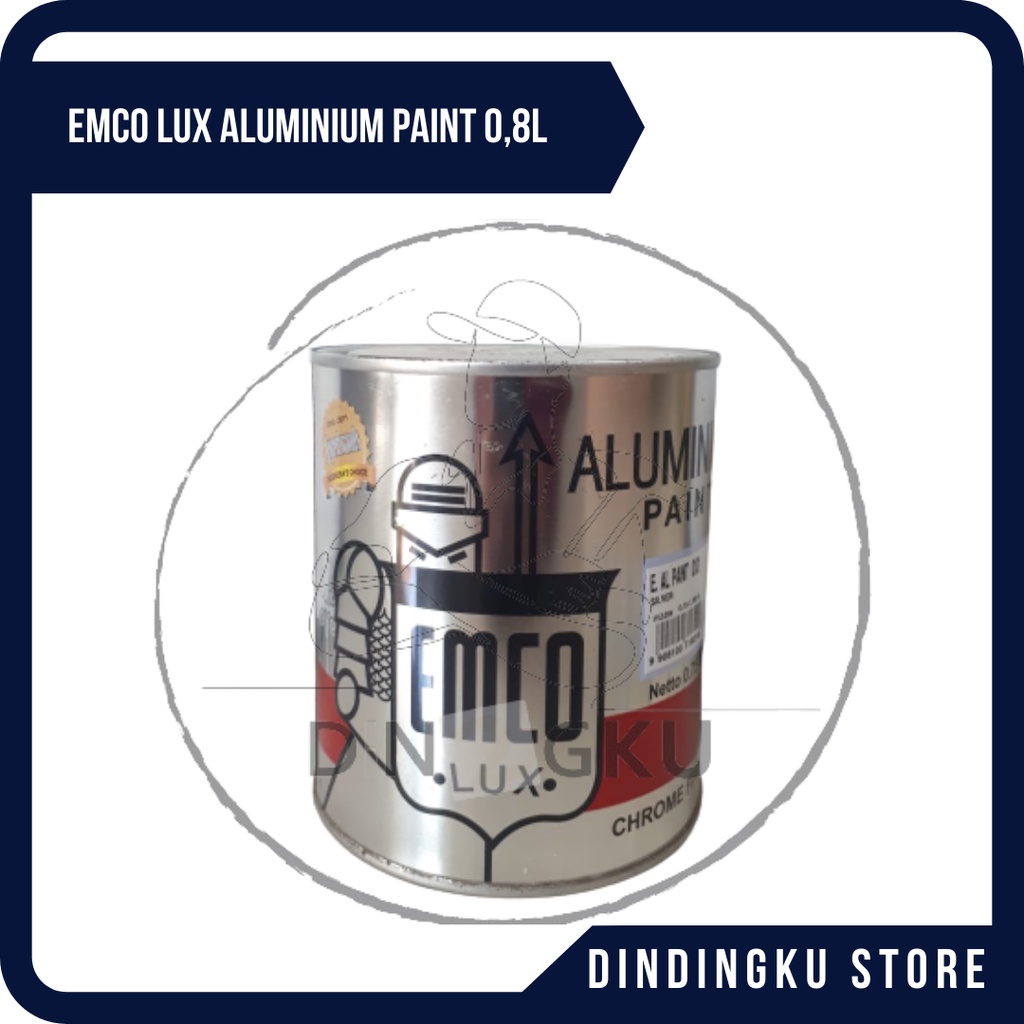 Jual Emco Aluminium Paint Silver Cat Kayu dan Besi Warna Alumium Silver ...