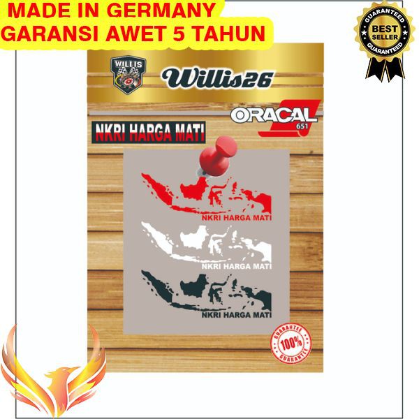 Jual TERMURAH Cutting Sticker Kaca Mobil - Stiker Peta INDONESIA NKRI ...