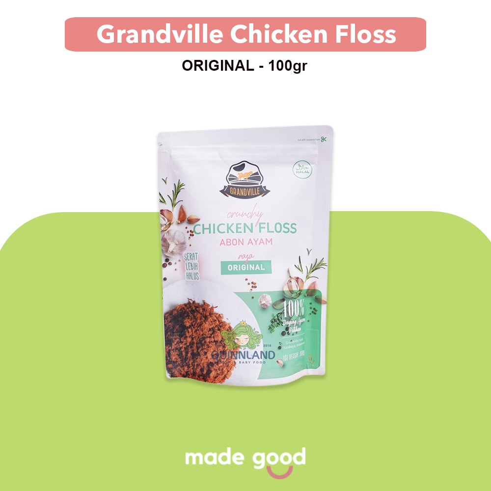 Jual Grandville Abon Crunchy 100gr - Sapi Ayam Beef Chicken Fish Ikan ...
