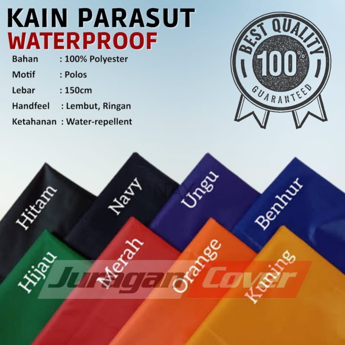 Jual bahan kain parasit anti air. kain waterproof | Shopee Indonesia