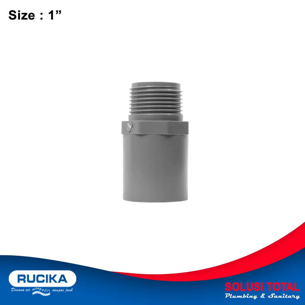 Jual SDL 1" RUCIKA / Sock Drat Luar / Valve Socket 1 Inch PVC Rucika ...