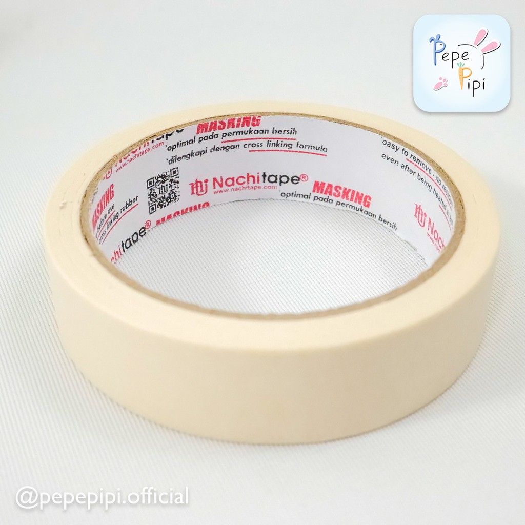 Jual Lakban Kertas / Masking Tape Nachi Lebar 1 inch (24 mm) panjang 20 ...