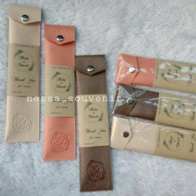 Jual Pouch sedotan stainless & pouch sendok garpu | Shopee Indonesia