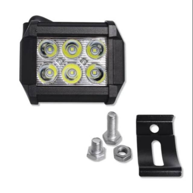 Jual Lampu tembak motor sorot LED 6 titik kotak mata cwl mini Strobo Blitz | Shopee Indonesia