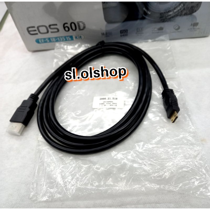 Jual Kabel hdmi for kamera Canon EOS M10,M3 200D 800D 80D 70D 77D 7D 5D ...