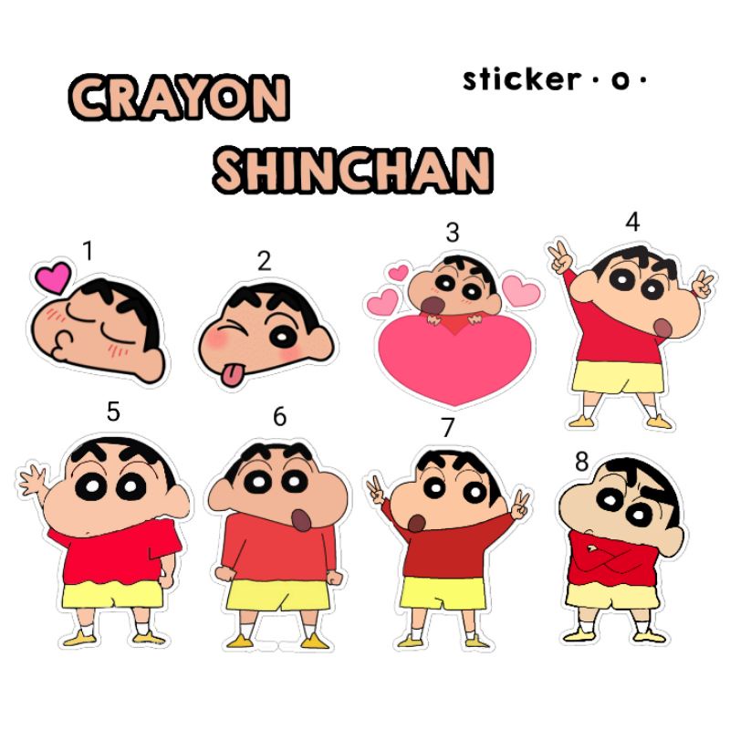 Jual STICKER CRAYON SHINCHAN JAPANESE ANIME | Shopee Indonesia