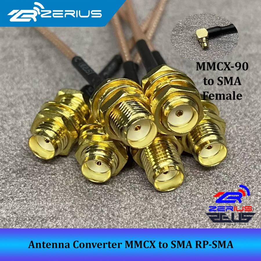 Jual Pigtail Antenna Converter MMCX 90 / Straight to SMA RP-SMA Female | Shopee Indonesia